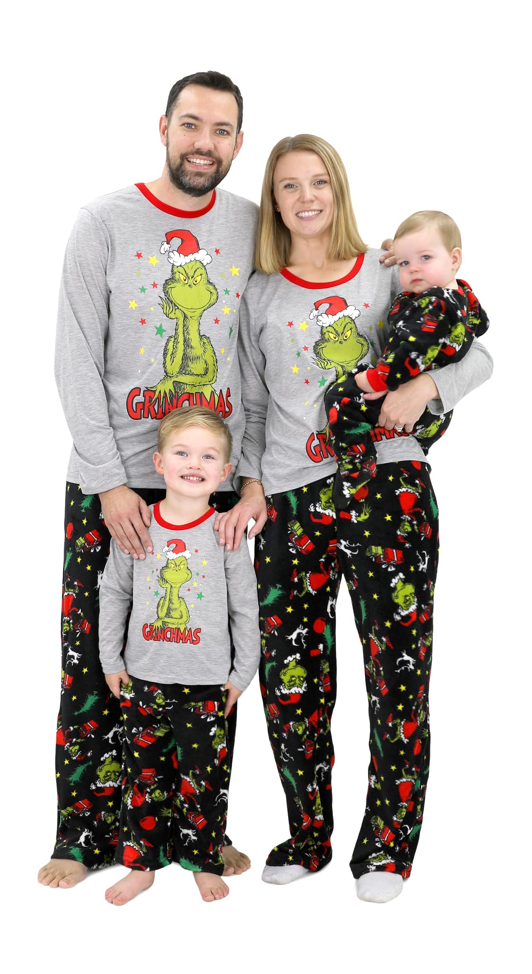 Amazon.com: Dr. Seuss Grinch Pajamas - Family Christmas Pajamas Set ...