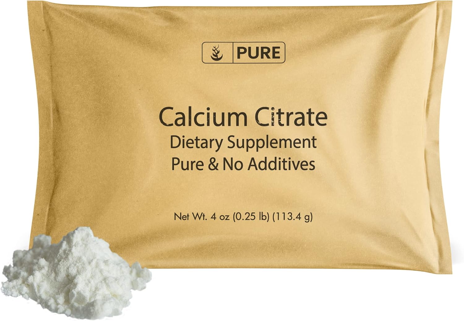 Amazon.com: Pure Original Ingredients Calcium Citrate (4oz) Calcium ...