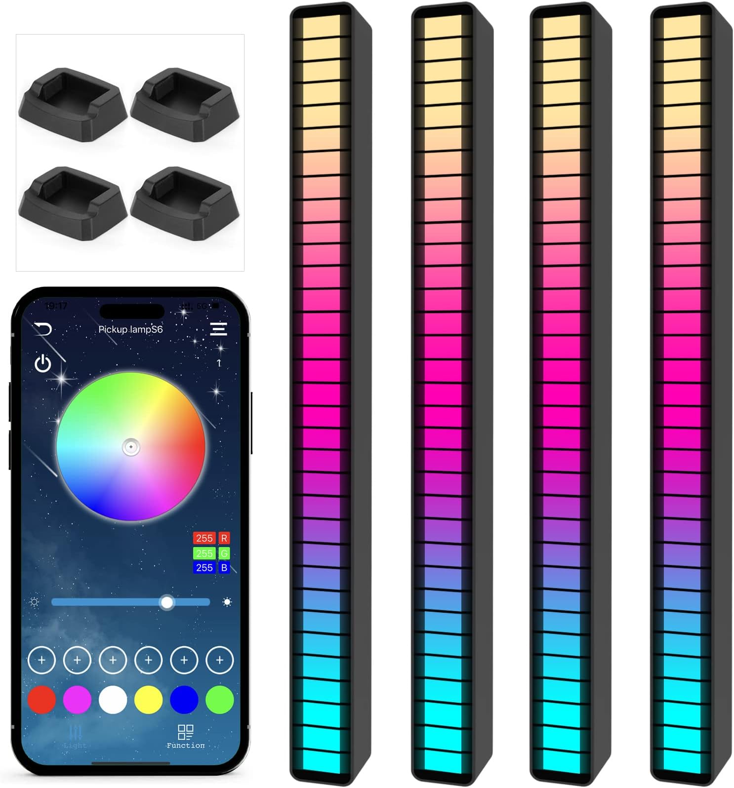 Amazon.com: Soulpunk RGB Rechargeable Sound Control Light, Voice ...