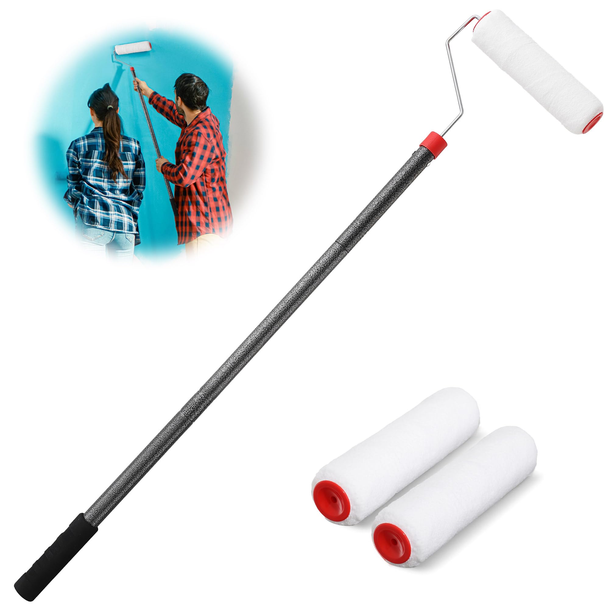 Snapklik.com : Paint Roller,8ft Paint Roller Kit