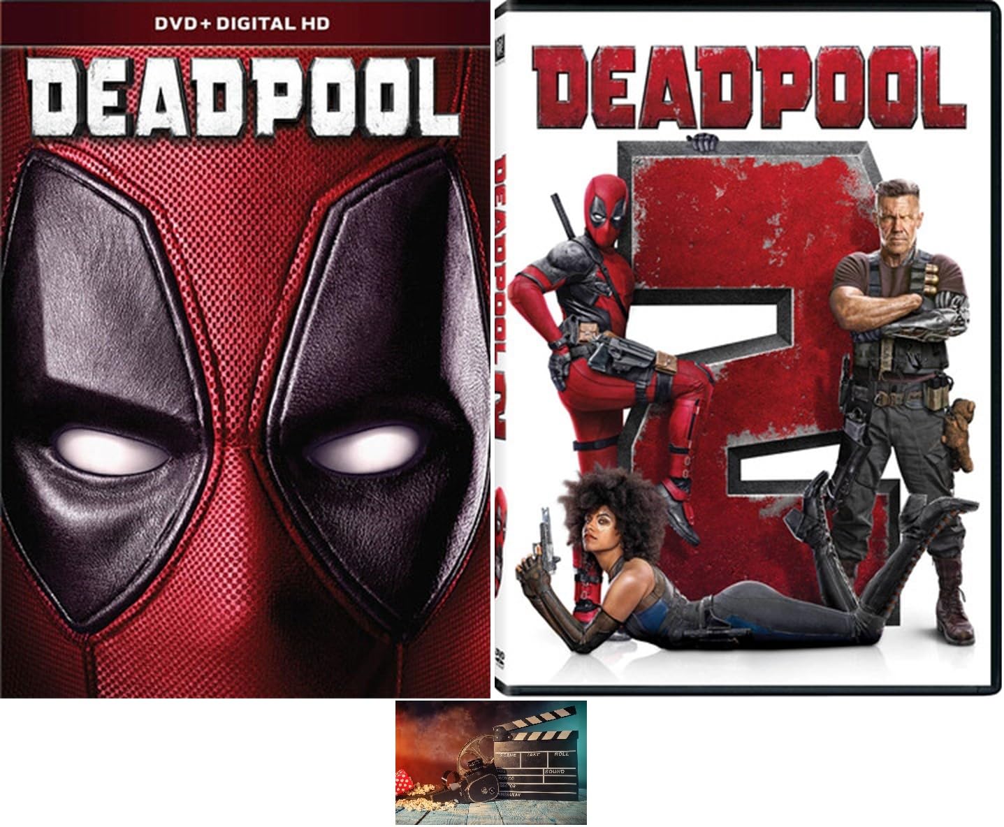 Amazon.com: Marvel Double Feature DEADPOOL & DEADPOOL 2 DVD Set Bundled ...