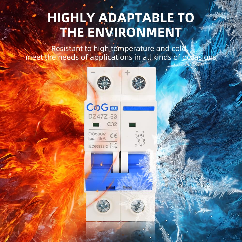 Snapklik.com : DC Miniature Circuit Breaker, 2 Pole 32 Amp 500V DC ...