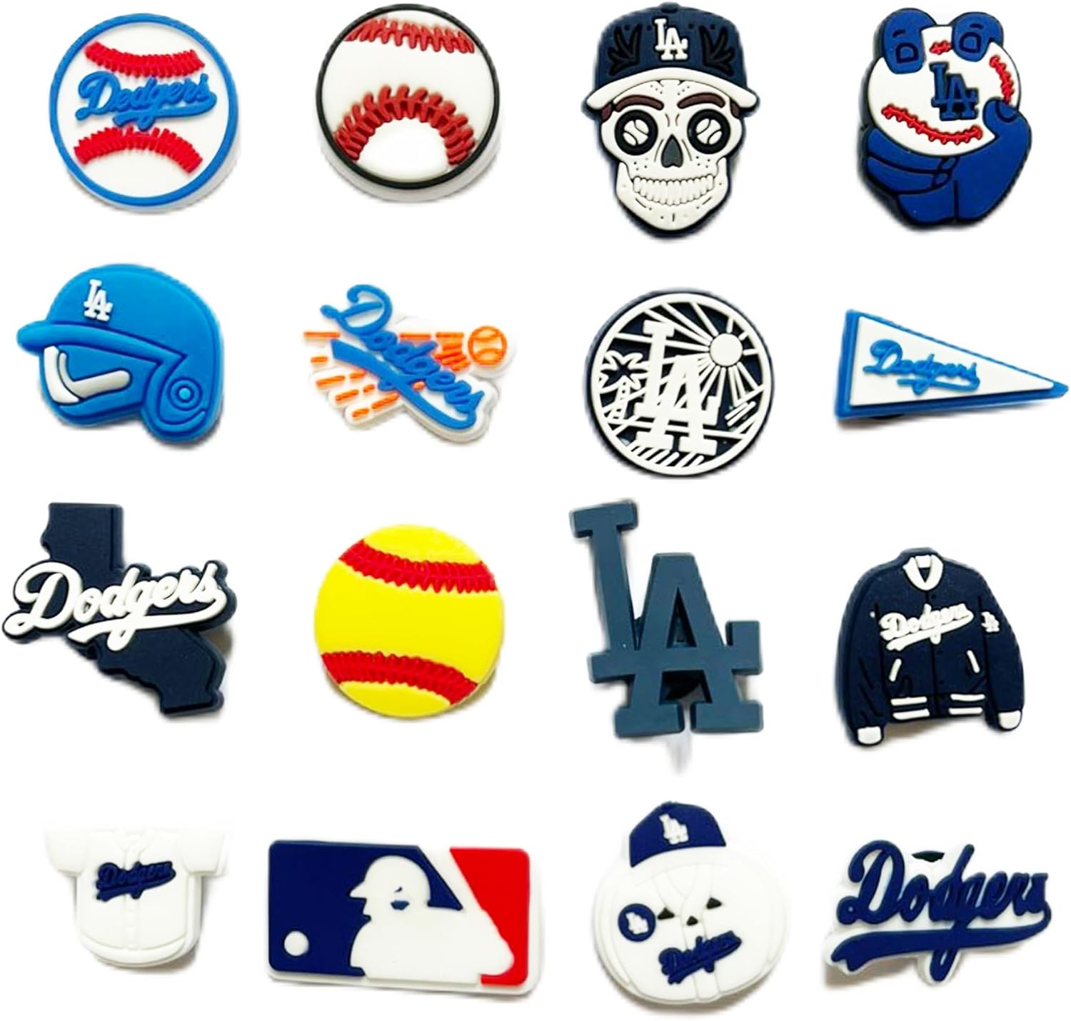 Amazon.com: MOKADON 16Pcs Baseball Shoe Charms, Shoe Decoration Party ...