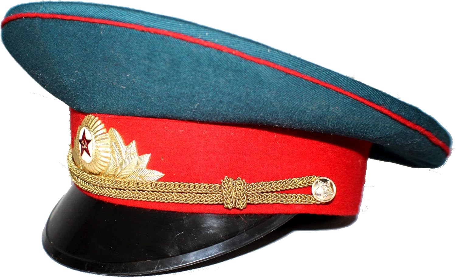 Amazon.com: Vintage Authentic Soviet Officer Parade Cap for USSR ...