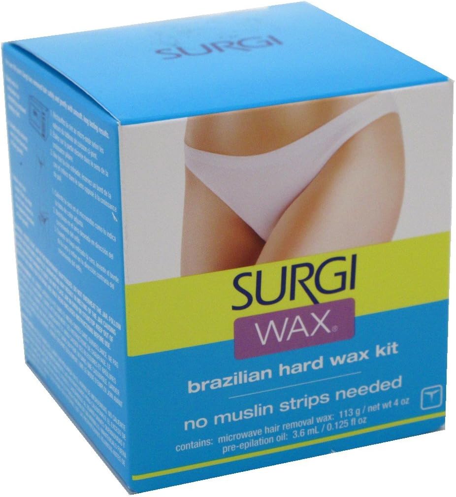 Surgi Wax Brazilian Hard Wax Kit For Private Parts 4 Ounce (118ml) (2 Pack) : Amazon.ca: Beauty ...