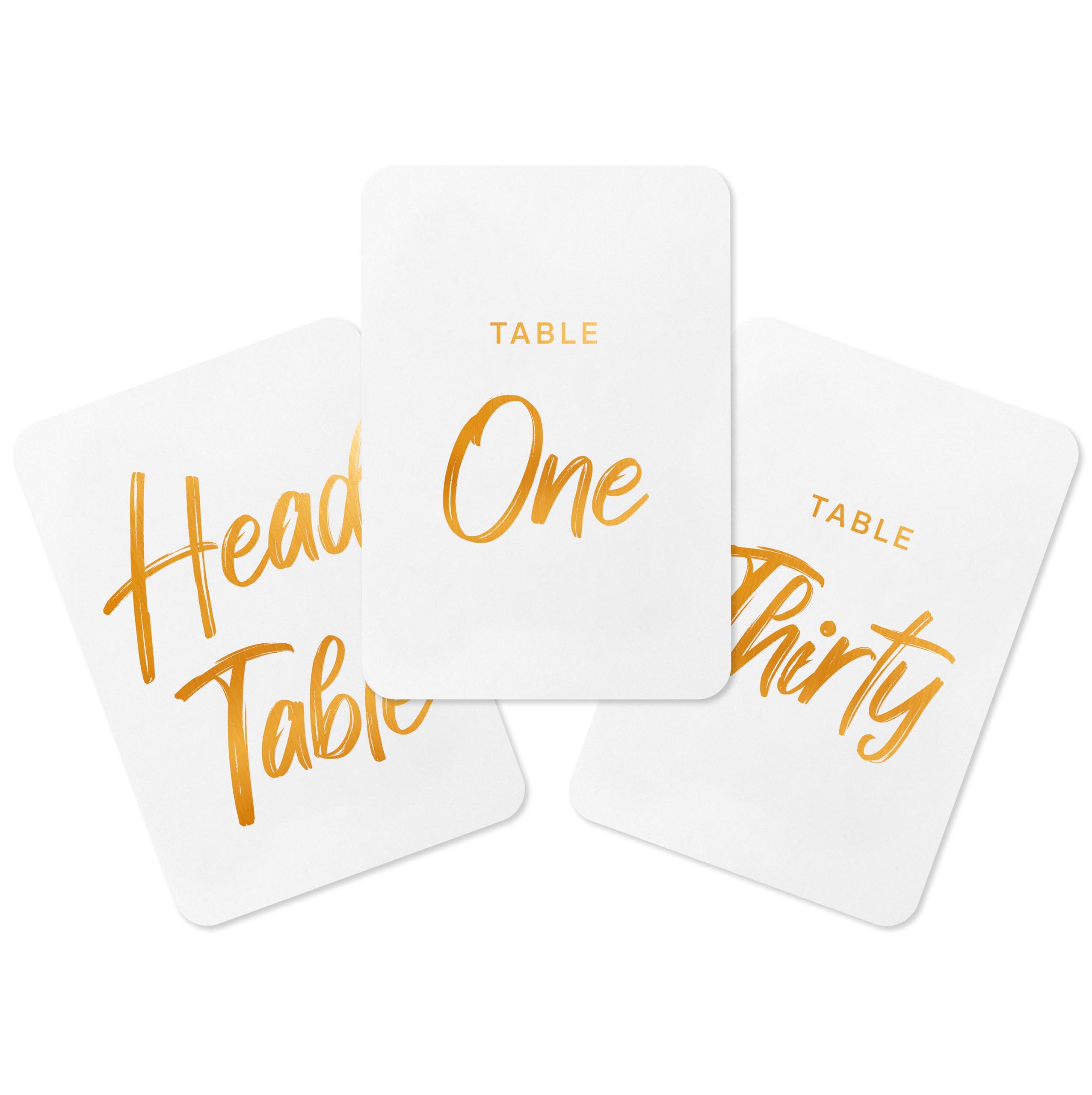 Amazon.com: Table Number Cards 1-30 | Gold Wedding Table Number Seating ...