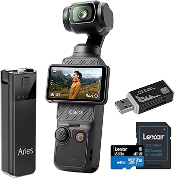 Amazon.com : DJI Osmo Pocket 3 Gimbal Camera, Bundle with 64GB Memory ...