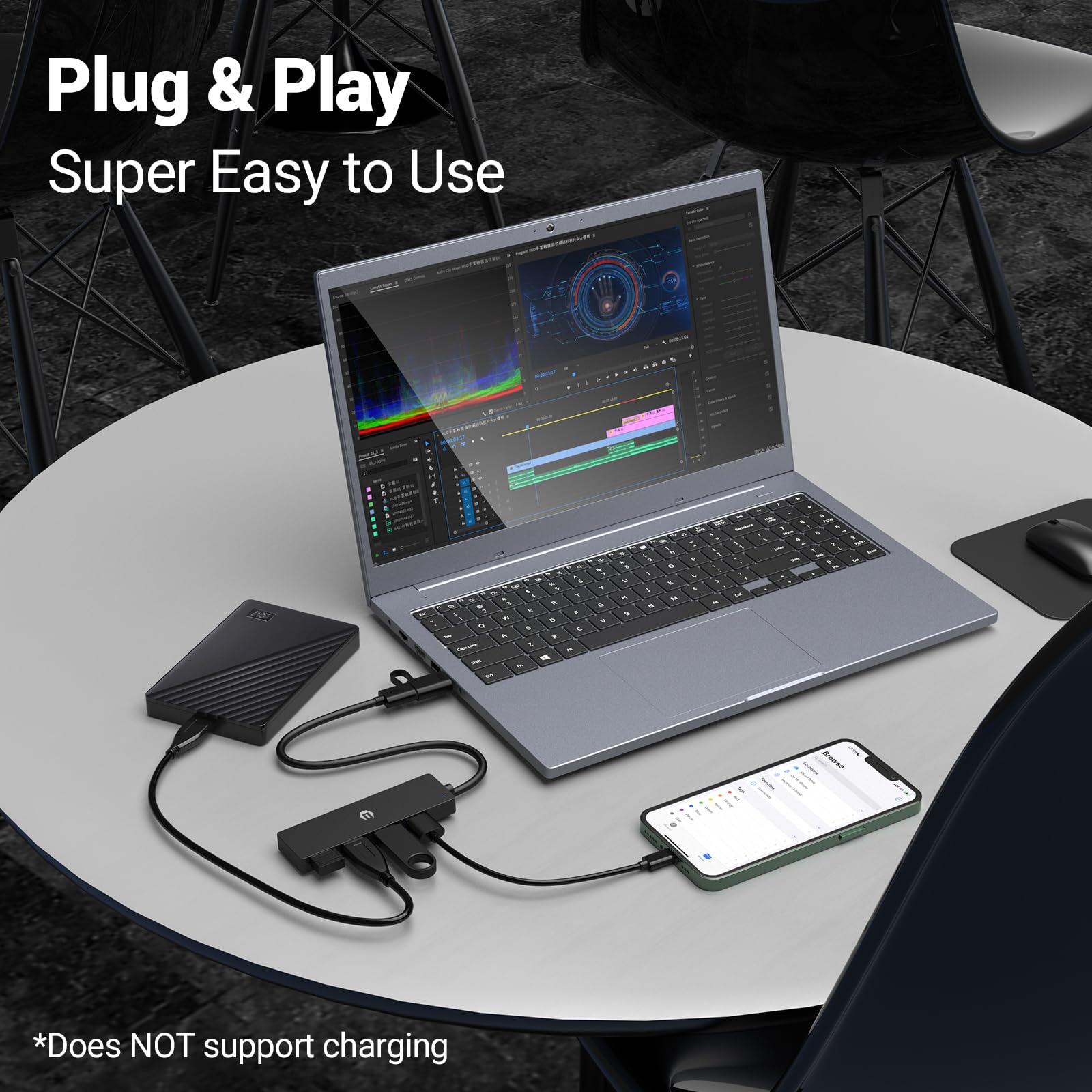 Snapklik.com : Tymyp USB C Hub, Streamlined Plug And Play Experience