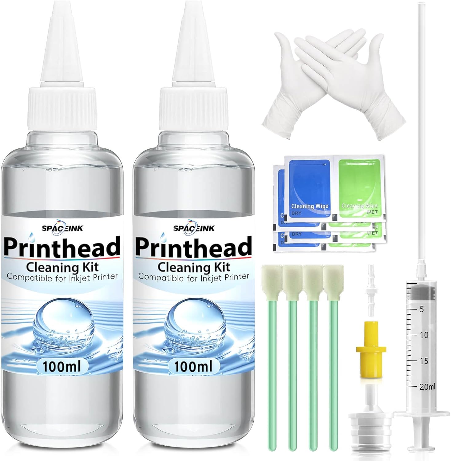 Amazon.com: Spaceink Printhead Cleaning kit 200mL for Epson Printer ...
