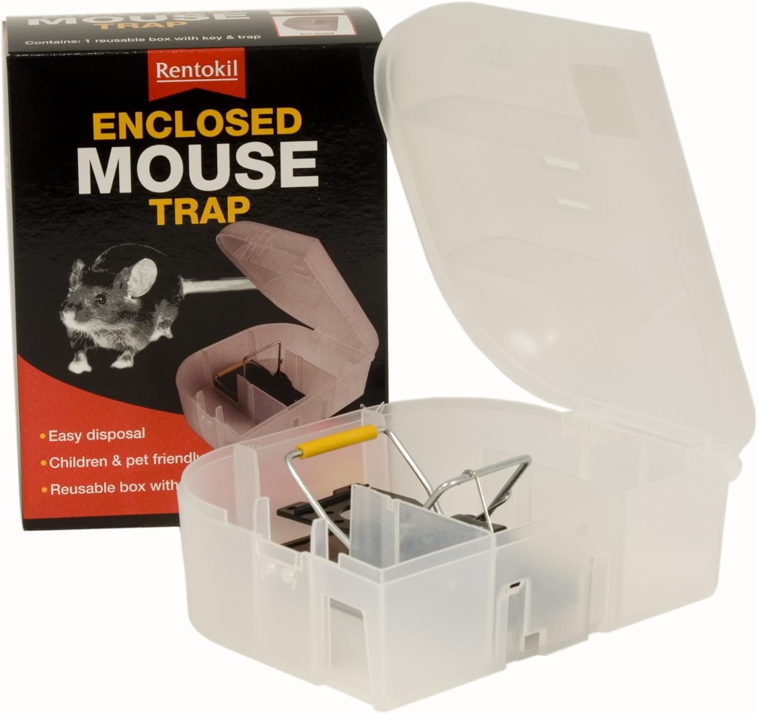 Amazon.com : Rentokil PSE07 Enclosed Mouse Trap : Rodent Repellents ...