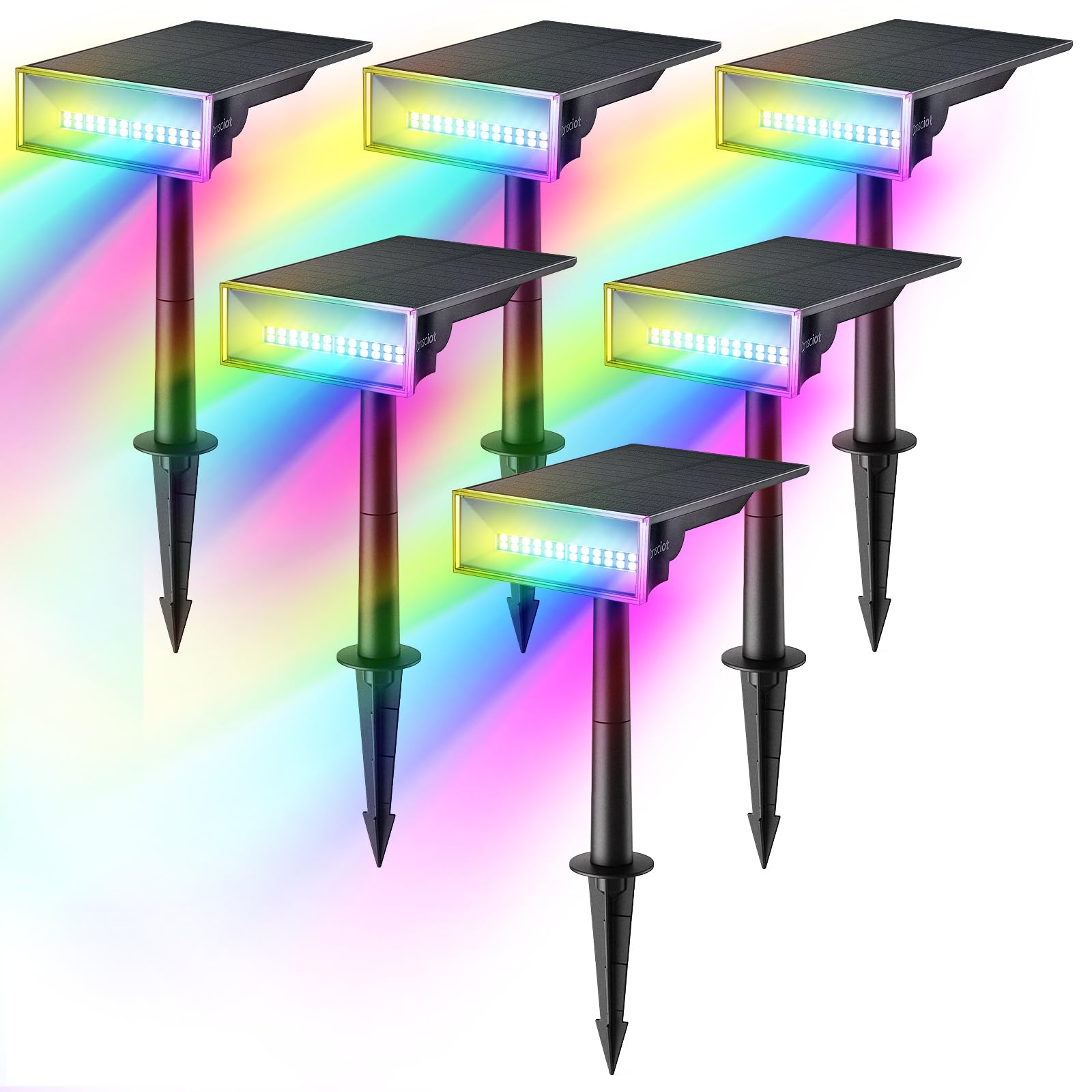 Snapklik.com : Color Changing Solar Lights Outdoor, RGB Solar Spot ...