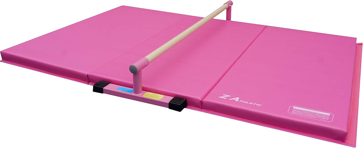 Z ATHLETIC Gymnastics Pirouette Bar and Mat (Pink), Competition ...