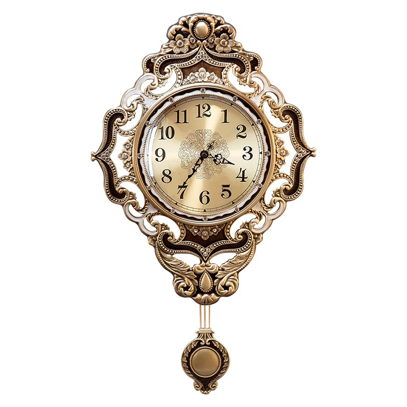 Amazon.com: Aero Snail Brown Pendulum Wall Clock, Quiet Luxury ...