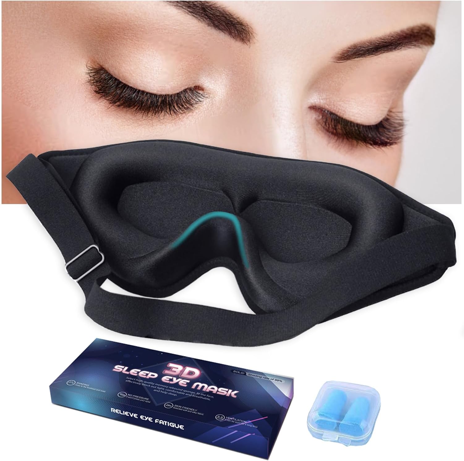 Amazon.com: Sleep Mask for Women Eyelash Extension, Eye Mask for Lash ...