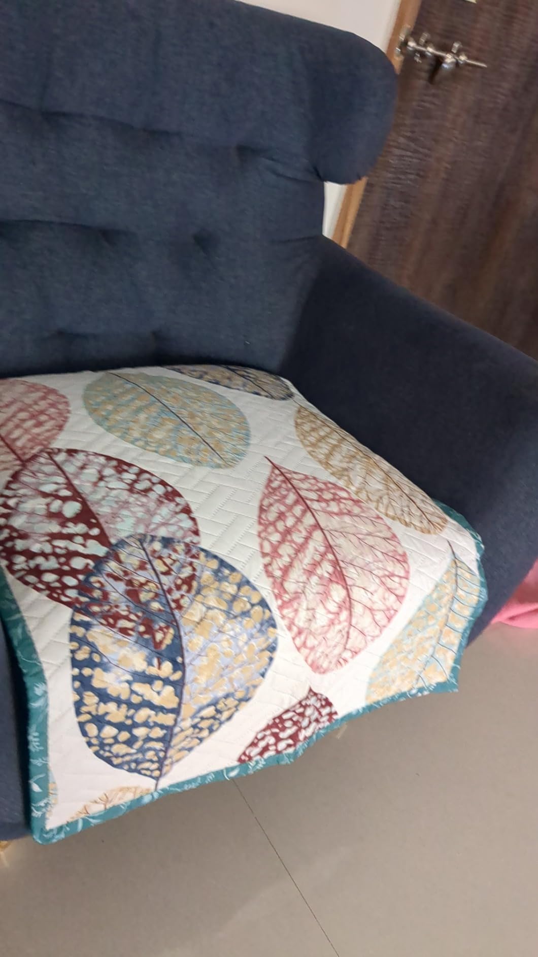 HOKIPO Printed Quilted Sofa Cover Mats for 1/2/3 Seater Sofa and L ...