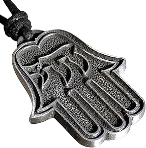 Hamsa Hebrew Chai Magic Protection Amulet Jewelry Hamza Khamsa God Palm ...