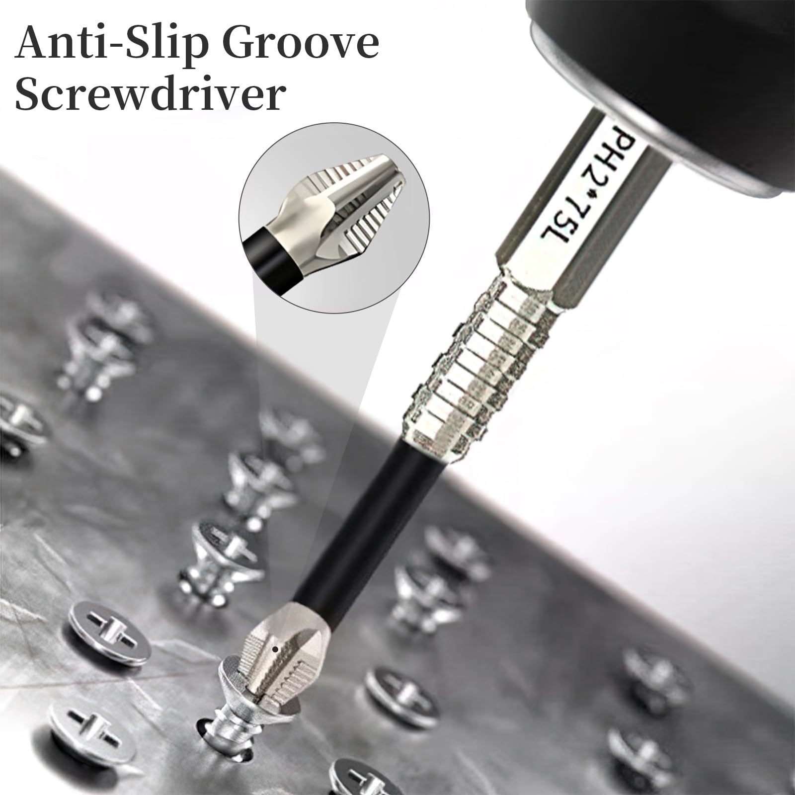 Anti-slip Screwdriver Bits Set Rewenti High-Magnetic Screwdriver Drill ...