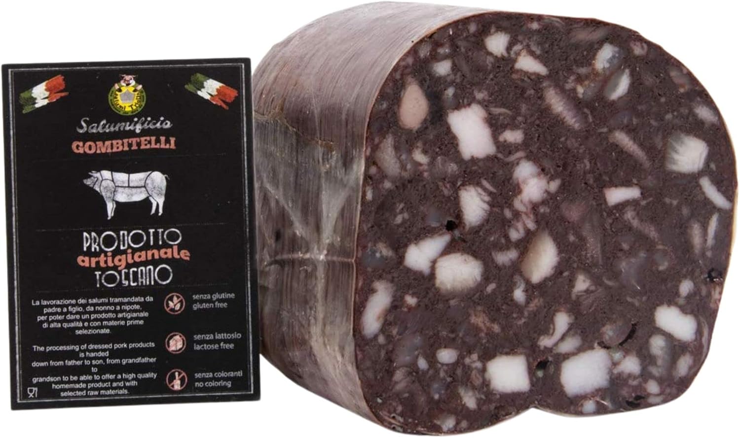 Biroldo (mallegato, sanguinaccio, buristo) | trancio sottovuoto da 0,5 ...