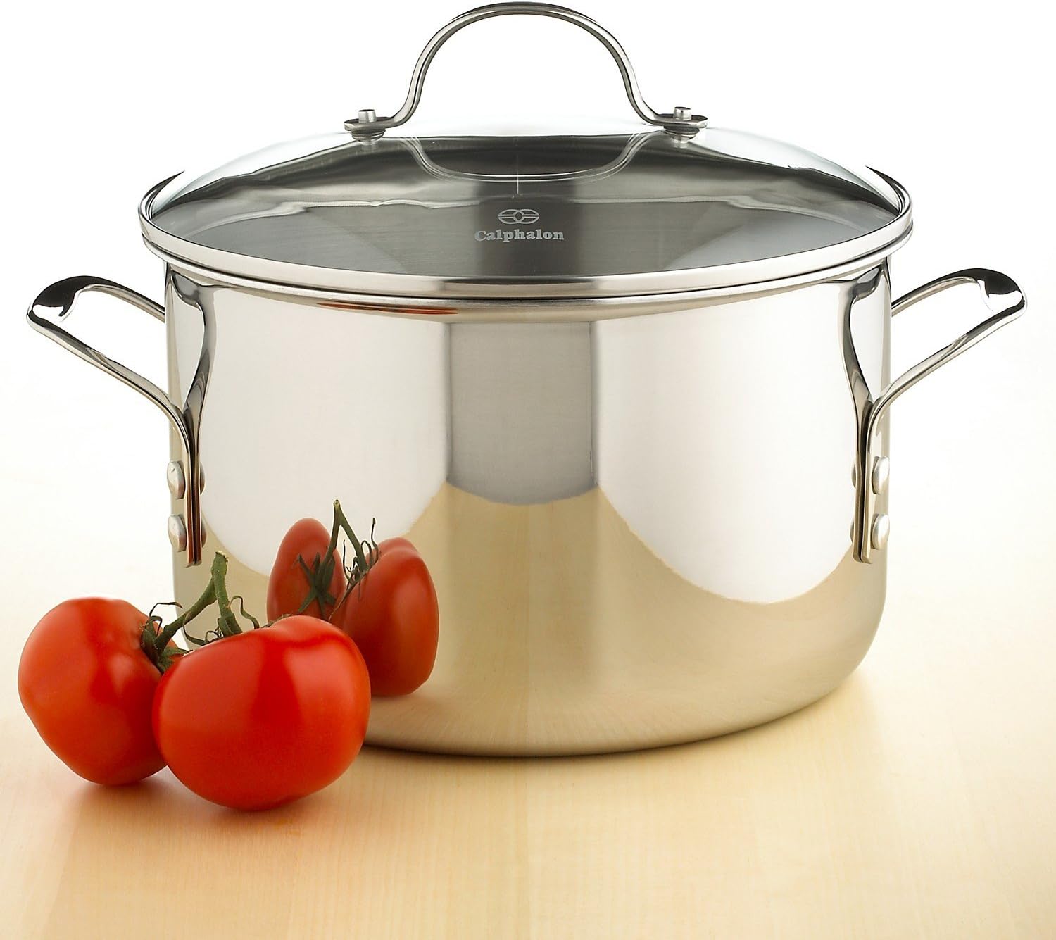 Amazon.com: Calphalon Tri-Ply Stainless-Steel 8-Quart Stockpot with ...