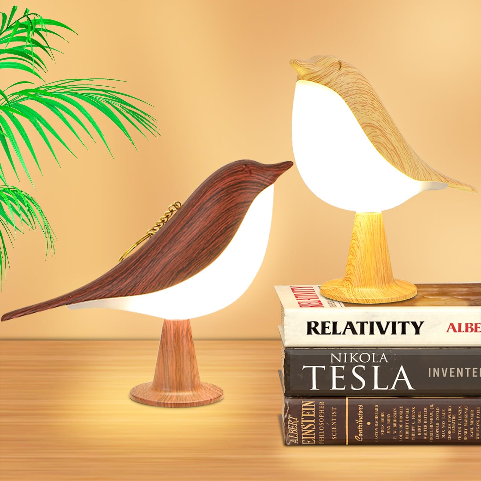YM Dragon Small Bird Table Lamp, Cordless Bedside Lamps, Battery ...
