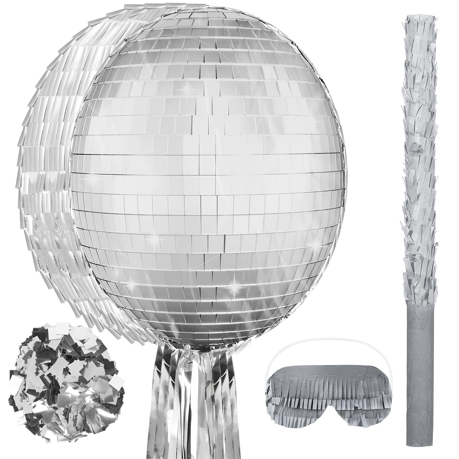 Amazon.com: Aoriher Disco Ball Piñata 12.6 x 12.6 x 3 Inch Disco Party ...