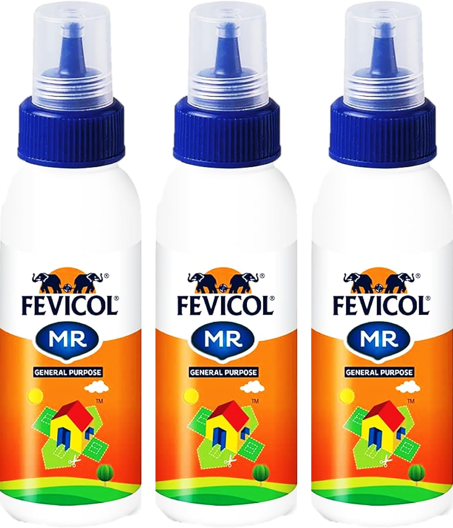 Fevicol MR Squeeze Bottle Easy Flow White Adhesive 20g (Pack Of 3 ...