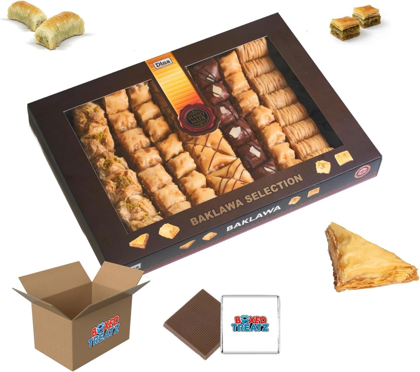 Luxury Baklava Selection Baklawa Sweets 1kg, Premium Handmade Baklawa ...