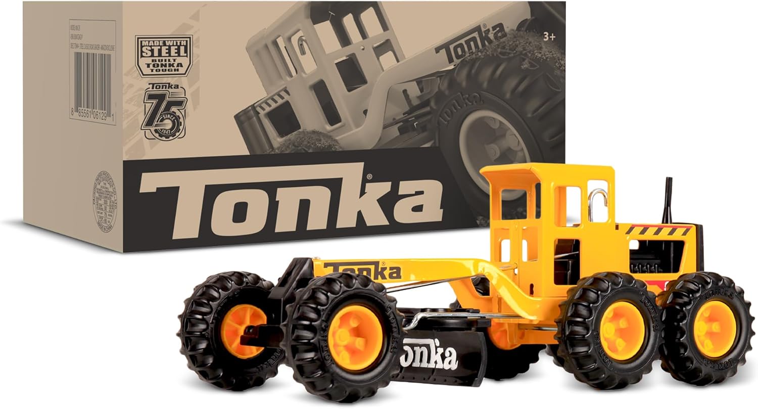 Amazon.com: Tonka Steel Classics Road Grader (FFP) : Toys & Games
