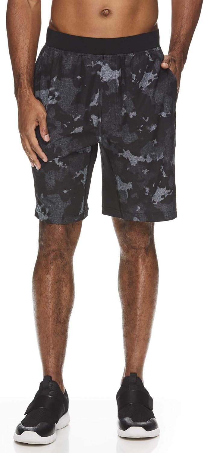 Amazon.com: Gaiam Men's Yoga Shorts - Performance Heather Gym & Workout ...