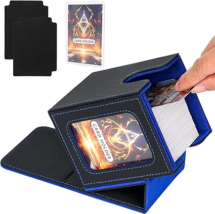 Card Deck Box for MTG Commander,Magnetic Card Display Case with two ...