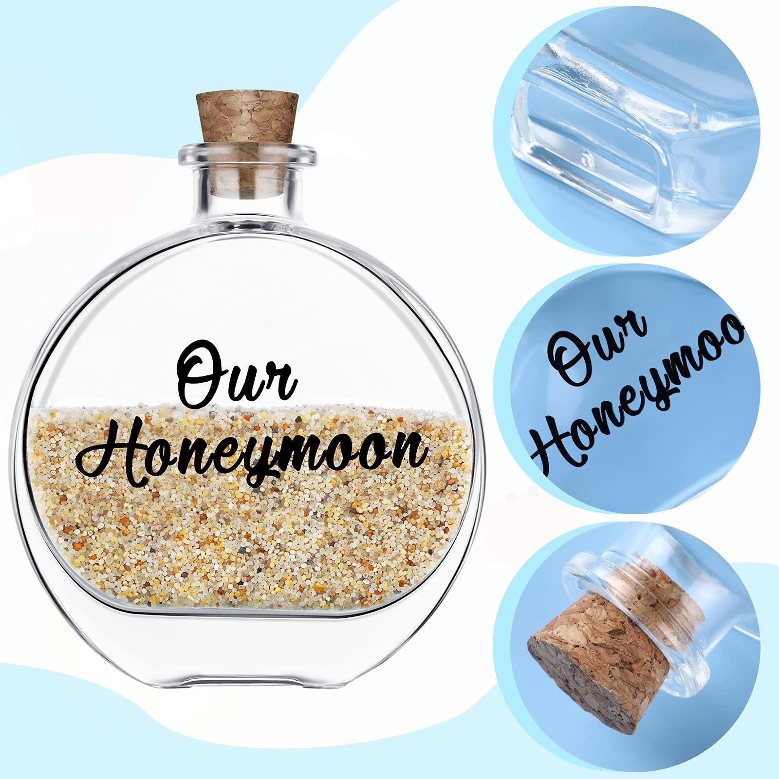 Honeymoon Sand Bottle, Vacation Sand Jar, Honeymoon Gifts, Wedding ...
