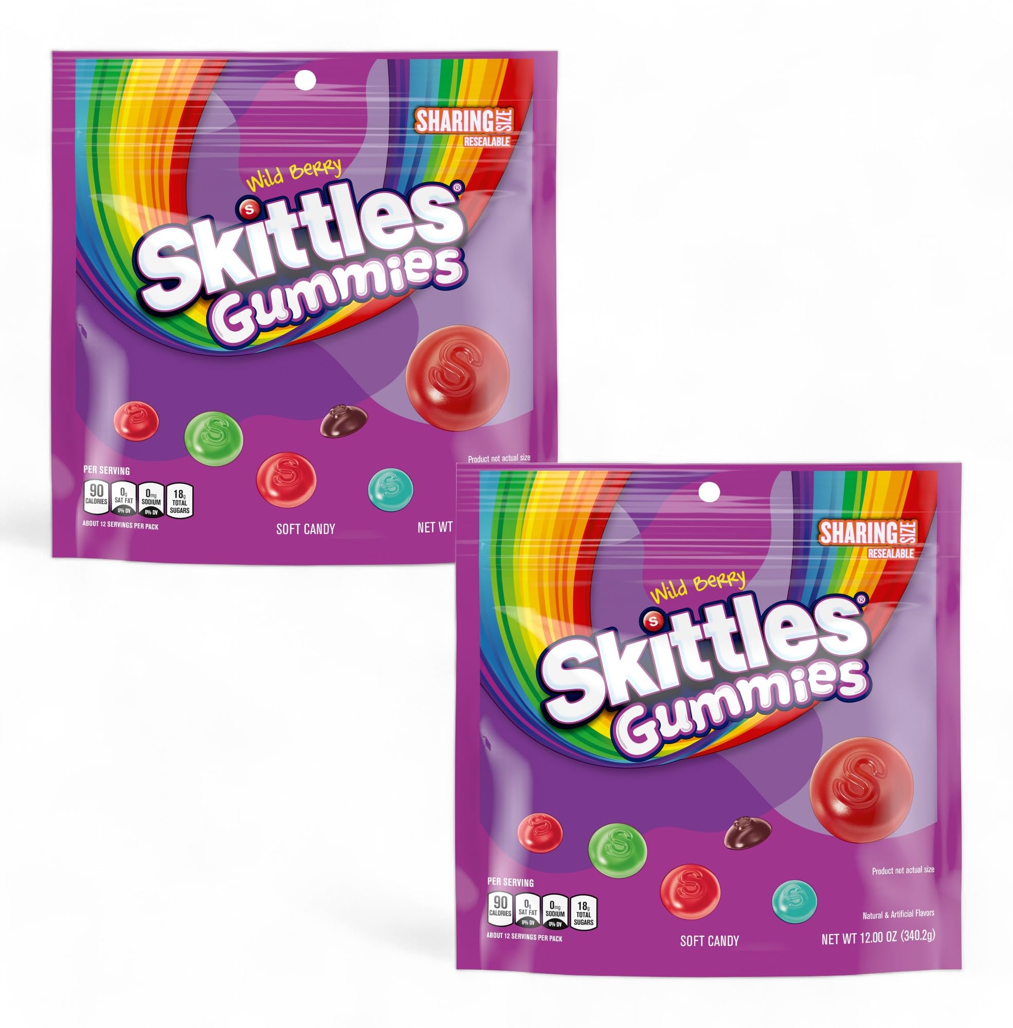 Amazon.com : ASSORTIT X Skittles Collab Wild Berry Gummies 12-Oz Chewy ...