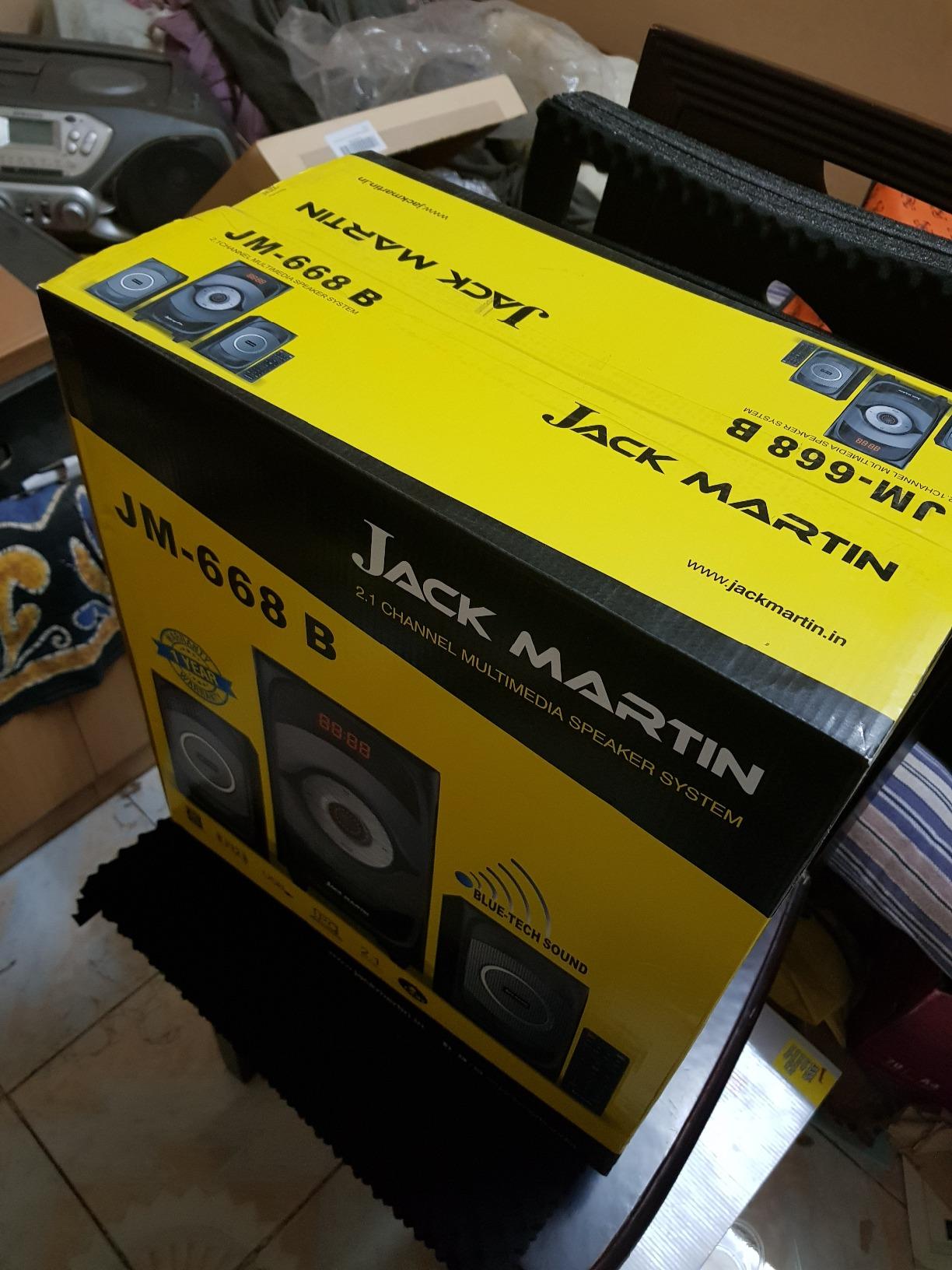 JACK MARTIN 668 2.1 Bluetooth/SD Card Multimedia Speaker System with ...