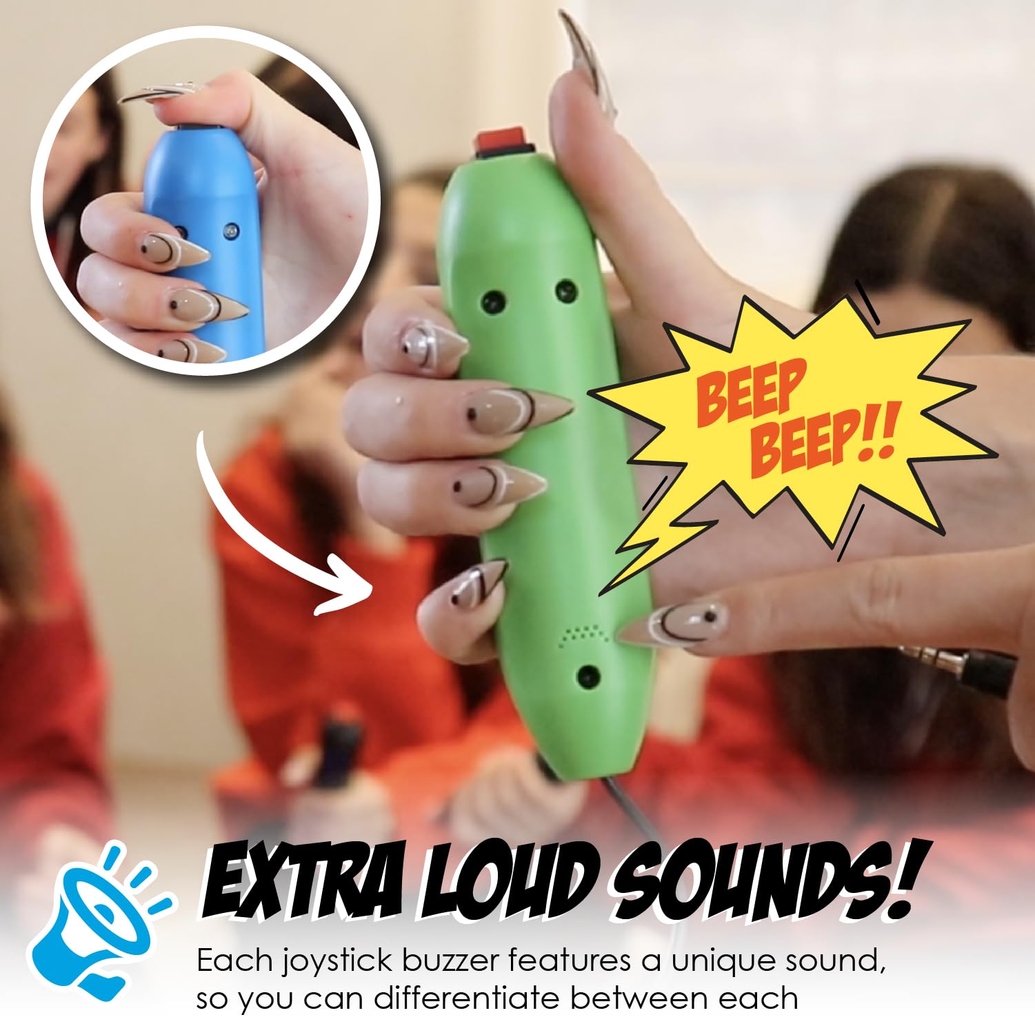 Snapklik.com : Teachers Choice 4 Color Joystick Buzzer Game System ...