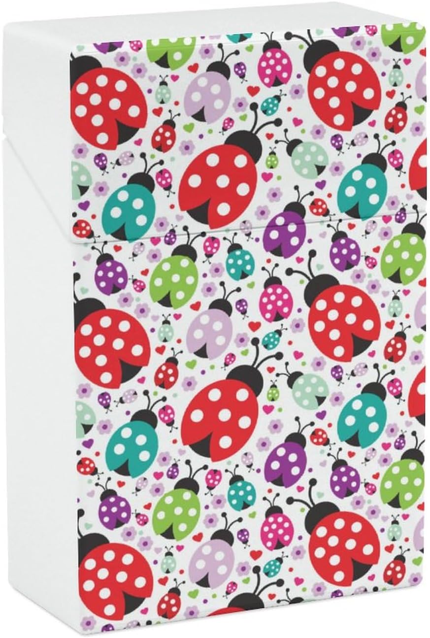 Amazon.com: Colorful Ladybug Plastic Cigarette Cases Portable Cigarette ...