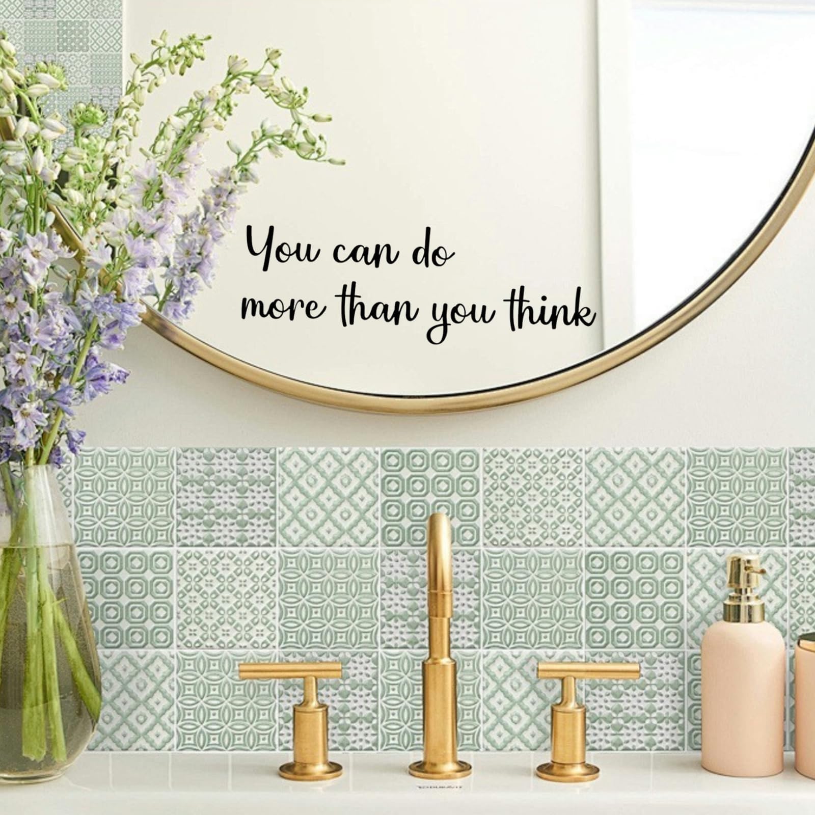 Amazon.com: Positive Affirmation Sticker - Static Cling for Mirror ...