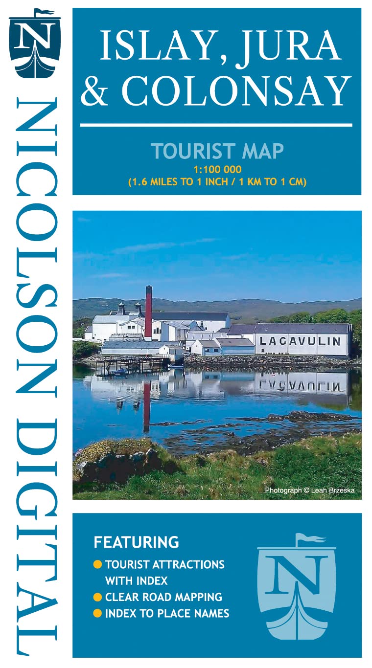 Islay, Jura & Colonsay Tourist Map: Amazon.co.uk: Val Fry ...