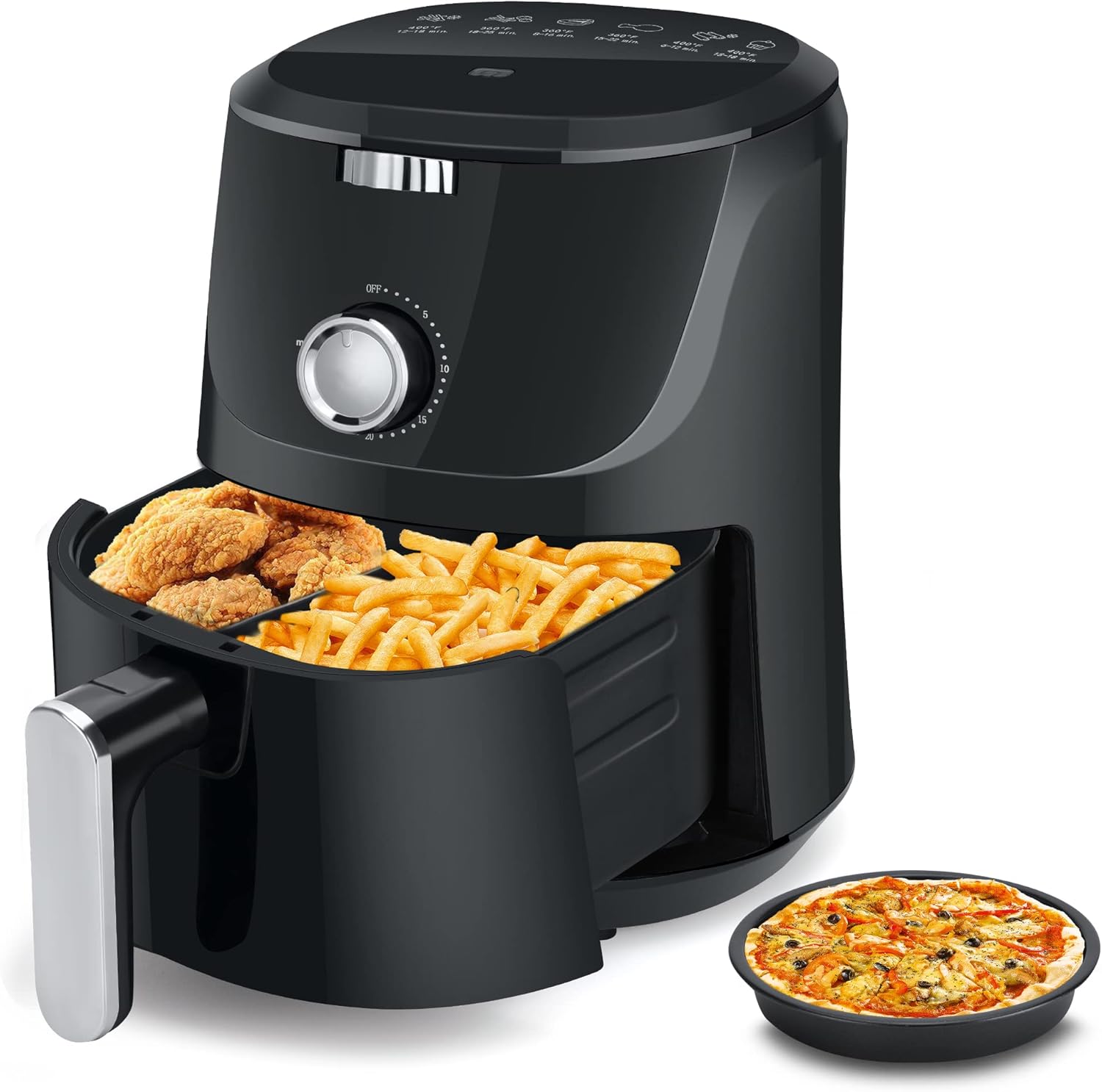 Amazon.com: LATURE 4.2 QT Air Fryer Oven Cooker with Temperature and ...