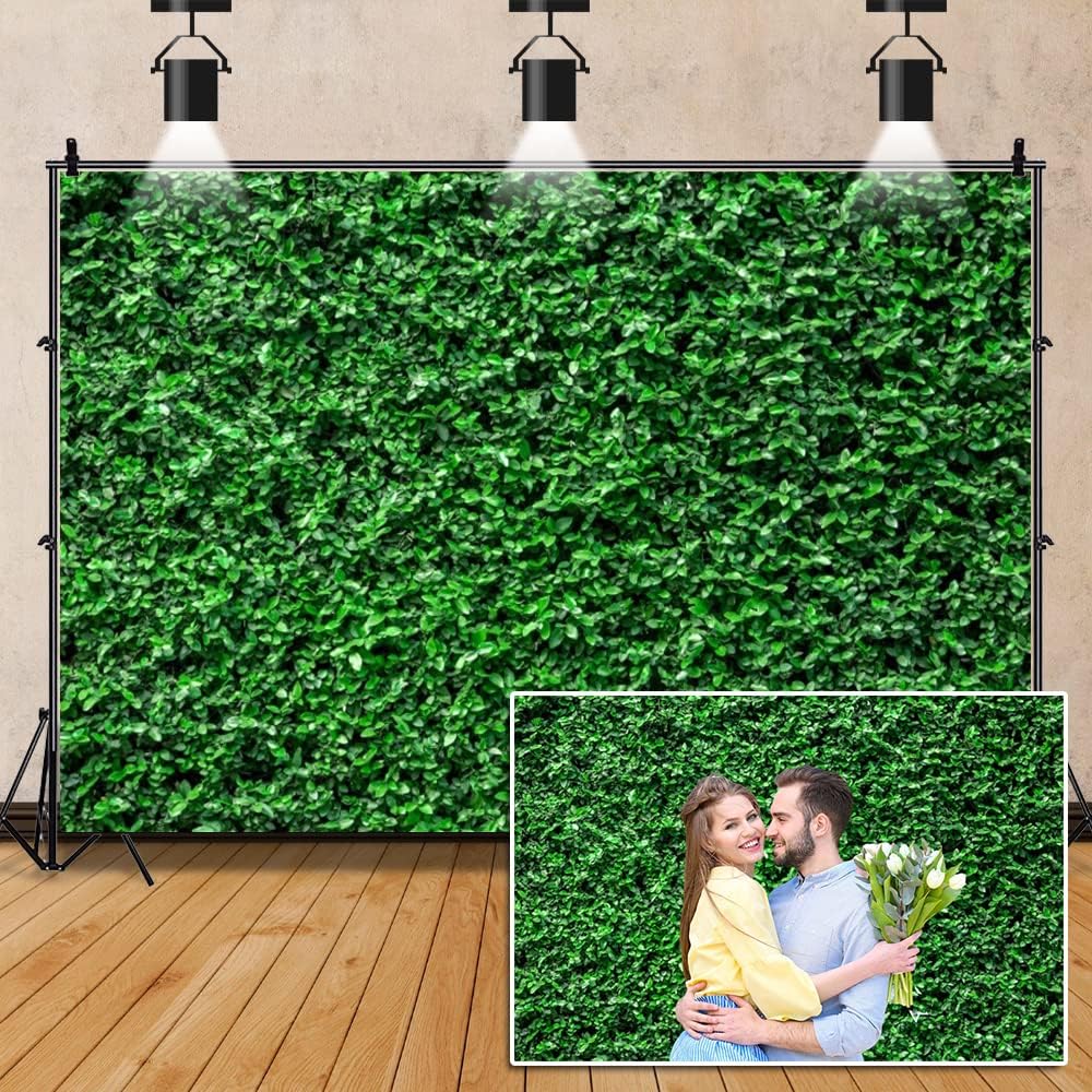 10x8ft Green Leaves Grass Large Backdrop Nature Grass Wall Photography ...
