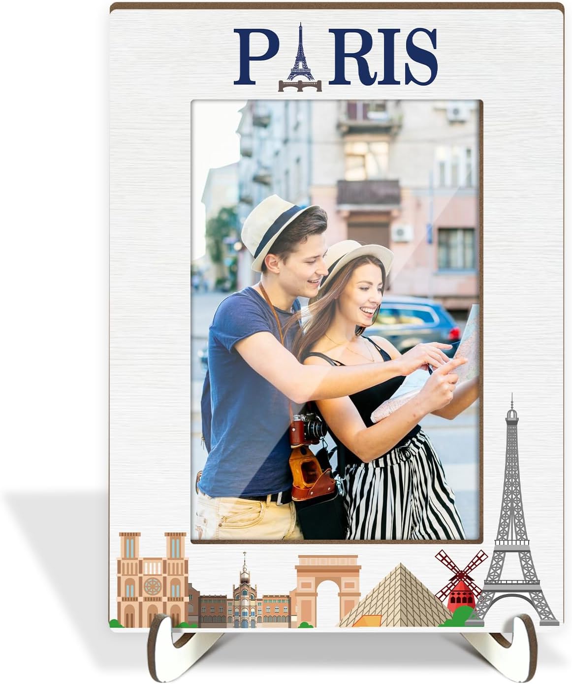 Amazon.com - QTMY Metal Eiffel Tower Bike Love Picture Frames Office ...