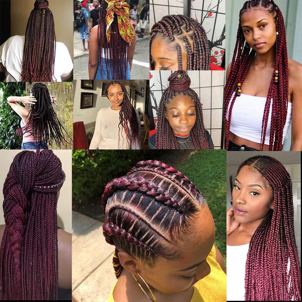 Easy Braid Pre stretched Braiding Hair 24 Inch 8 Packs...B088WCNFMT ...