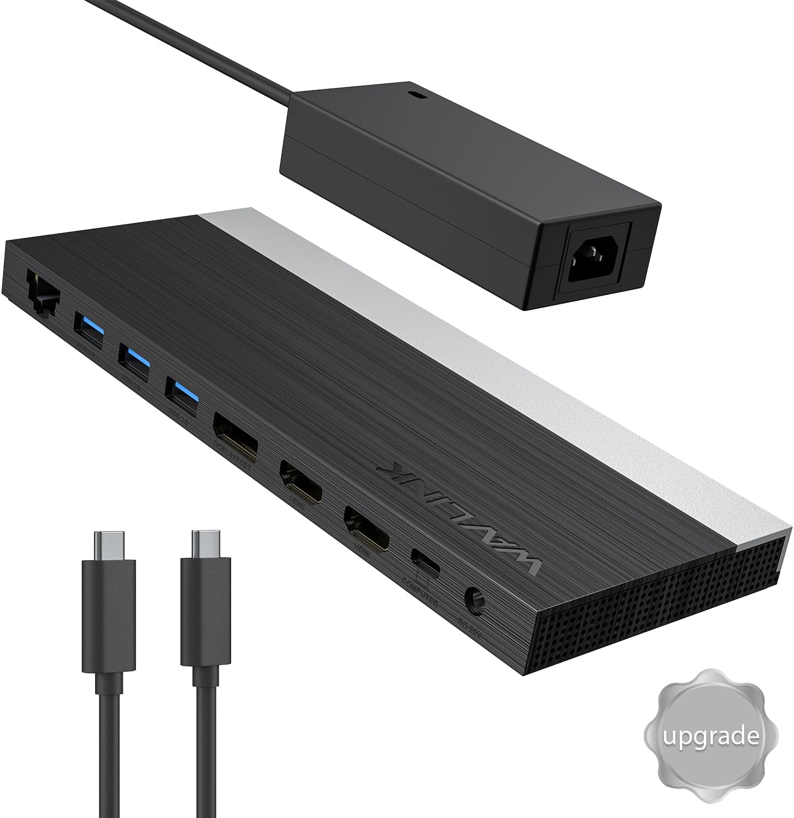 WAVLINK Triple Monitor Docking Station, Triple Display Docking Station ...
