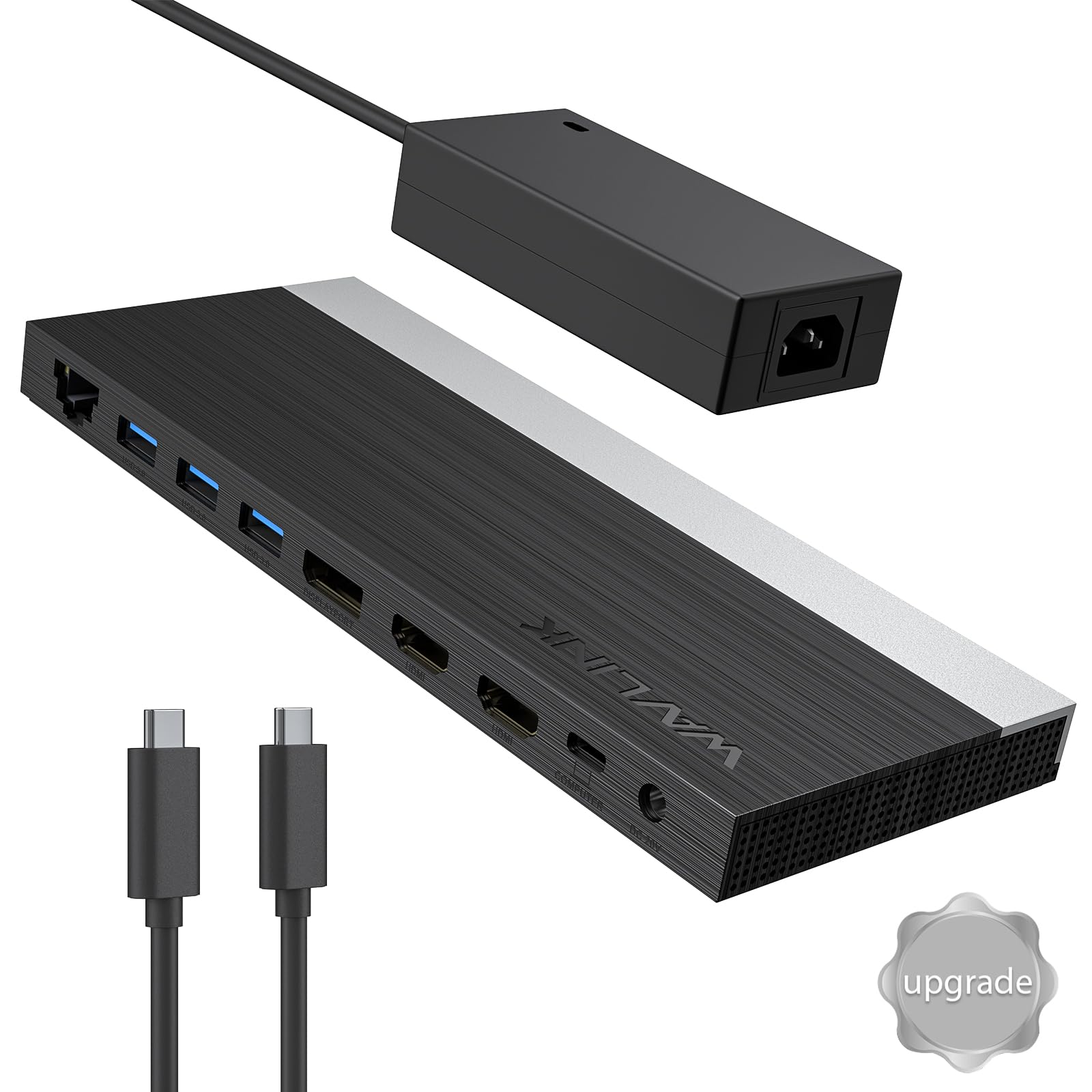 WAVLINK Triple Monitor Docking Station, Triple Display Docking Station ...