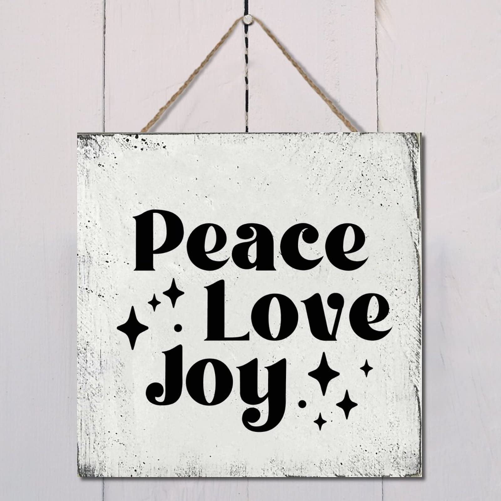 Joy Pallet Sign Wooden Outdoor JOY Sign With Outdoor Paint Garden