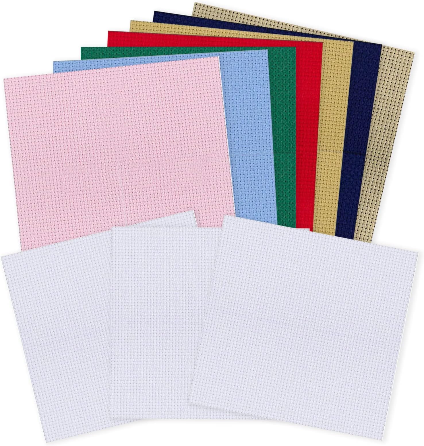20" wide Binca Cross Stitch Fabric Cream - per metre : Amazon.co.uk ...
