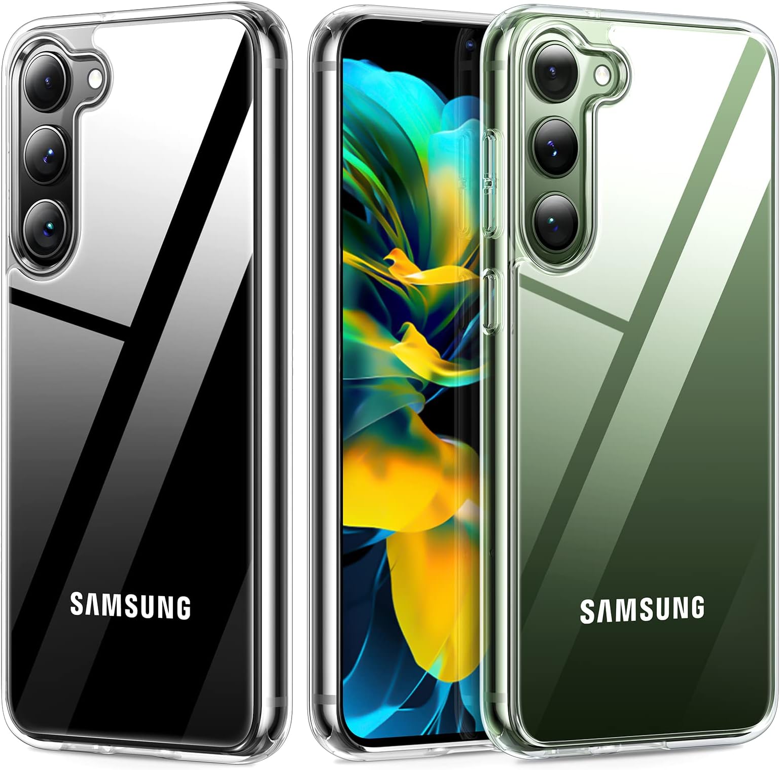 TORRAS Diamond Clear Samsung S23 Case [SGS Military Drop Certified ...