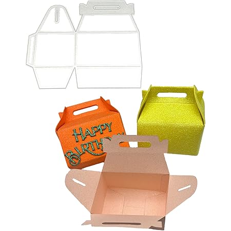 Amazon.com : Christmas Cup Metal Die Cuts,3D Christmas Gift Box Cutting ...