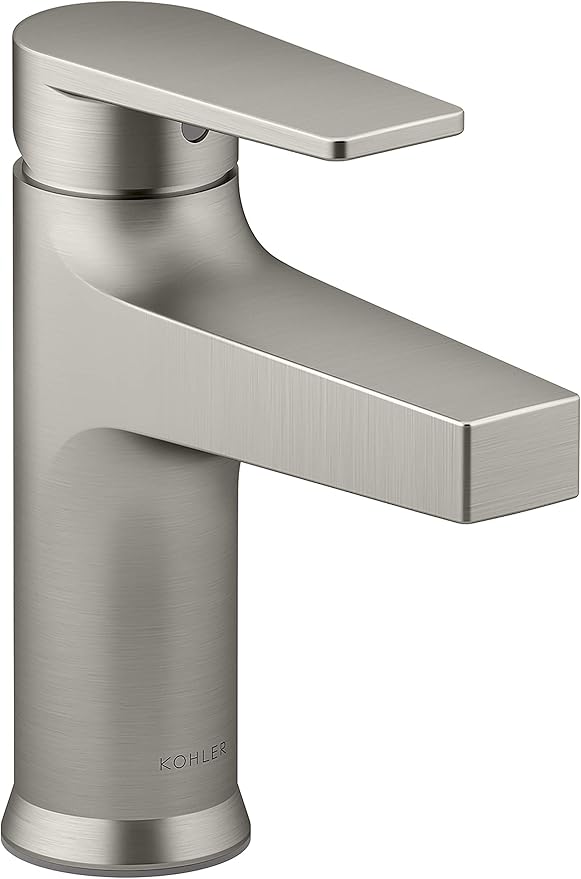 Kohler K-74013-4-BN Taut Bathroom Sink Faucets, Single Control, Vibrant ...