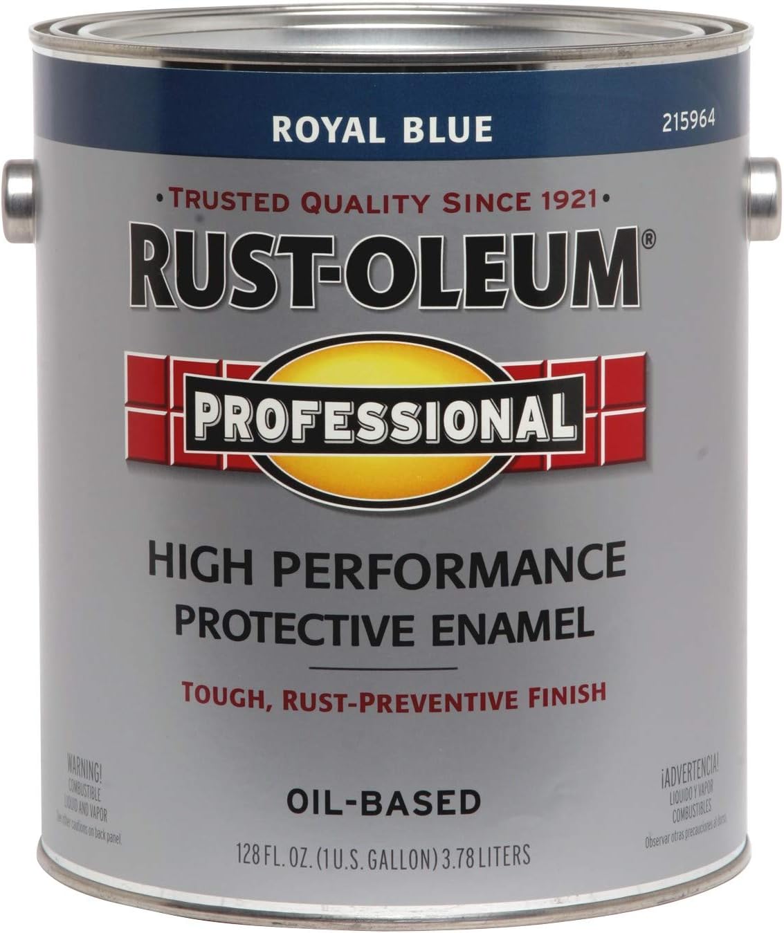 RUST-OLEUM Blue 215964 Professional Gallon Royal Enamel Paint, 128 Fl ...