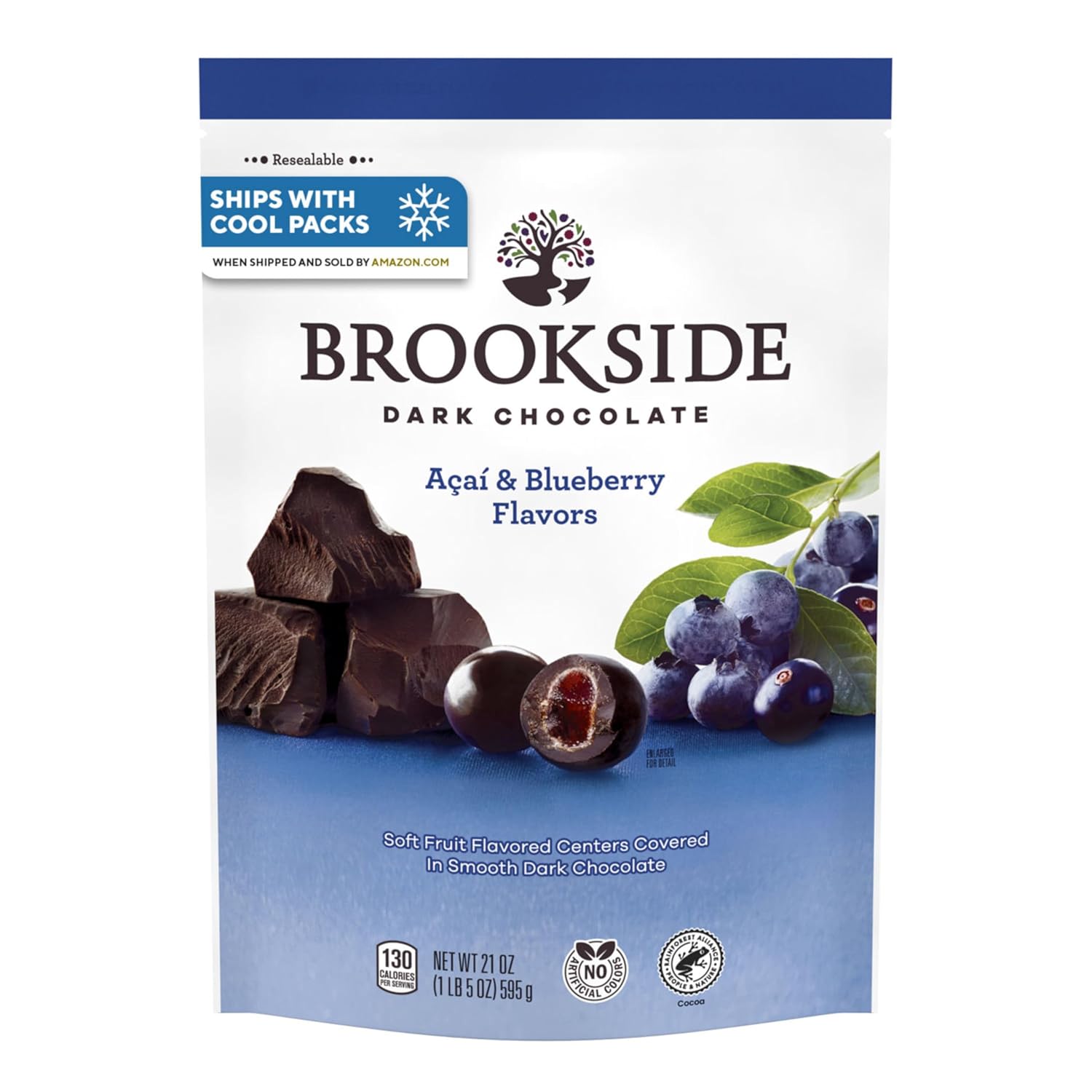 Amazon.com : BROOKSIDE Dark Chocolate, Acai and Blueberry Flavored ...